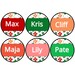 Printable Autumn Student Name Labels, Round Fall Classroom Labels ...