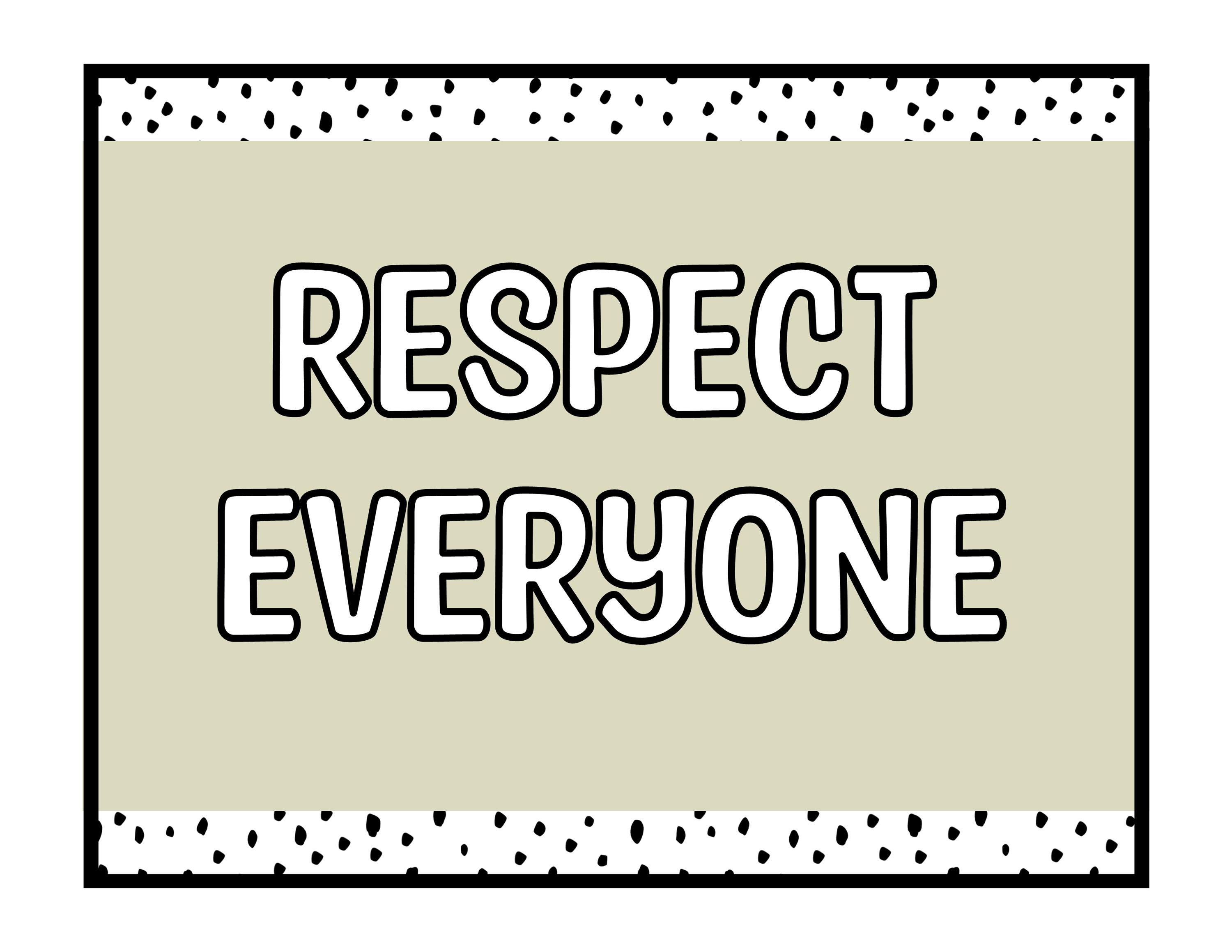 Printable Boho Neutral Spotty Classroom Rules, Editable Classroom Rules ...