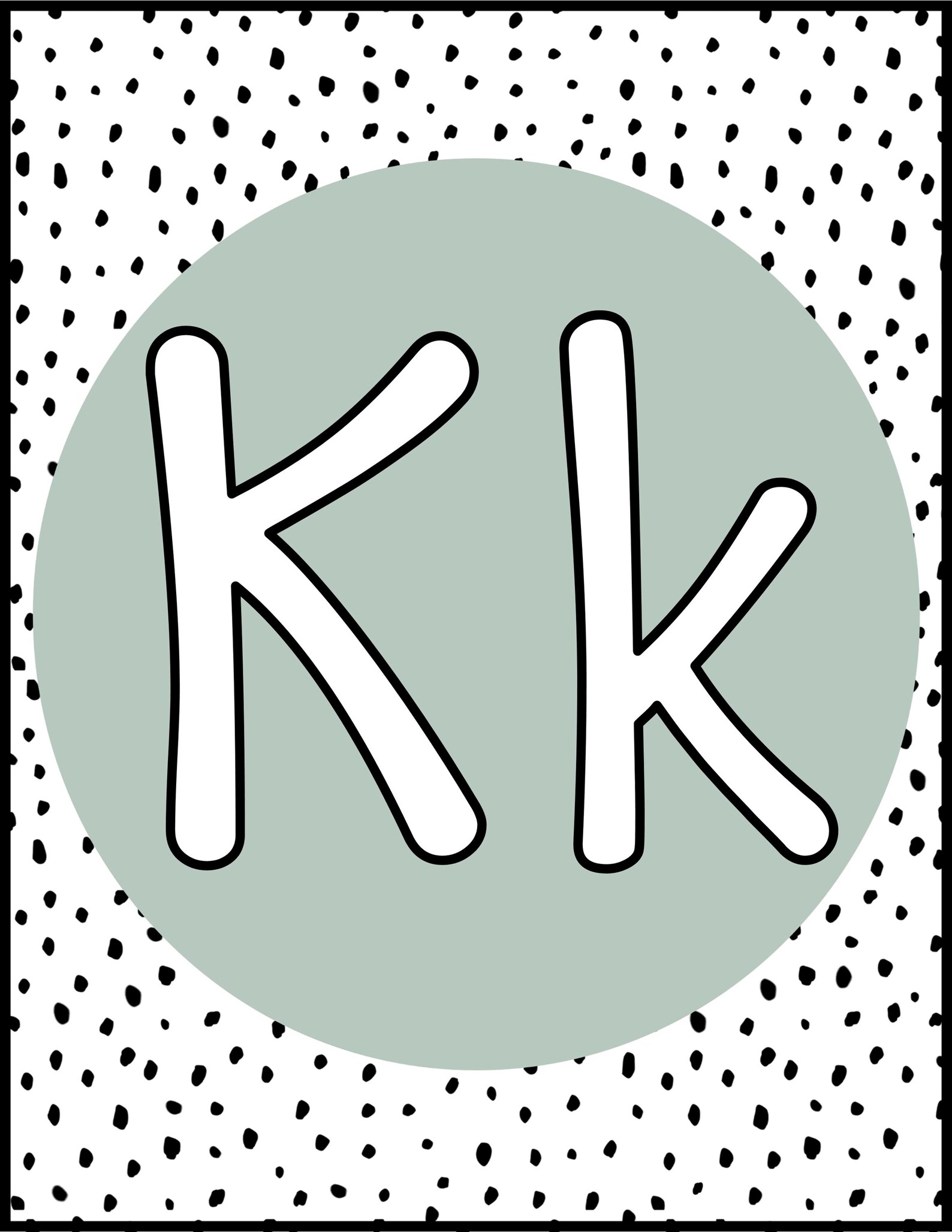 Printable Boho Neutral Spotty Alphabet Posters, Alphabet Posters Wall ...