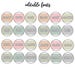 Printable Boho Neutral Dotty Student Name Labels, Editable Round Name ...