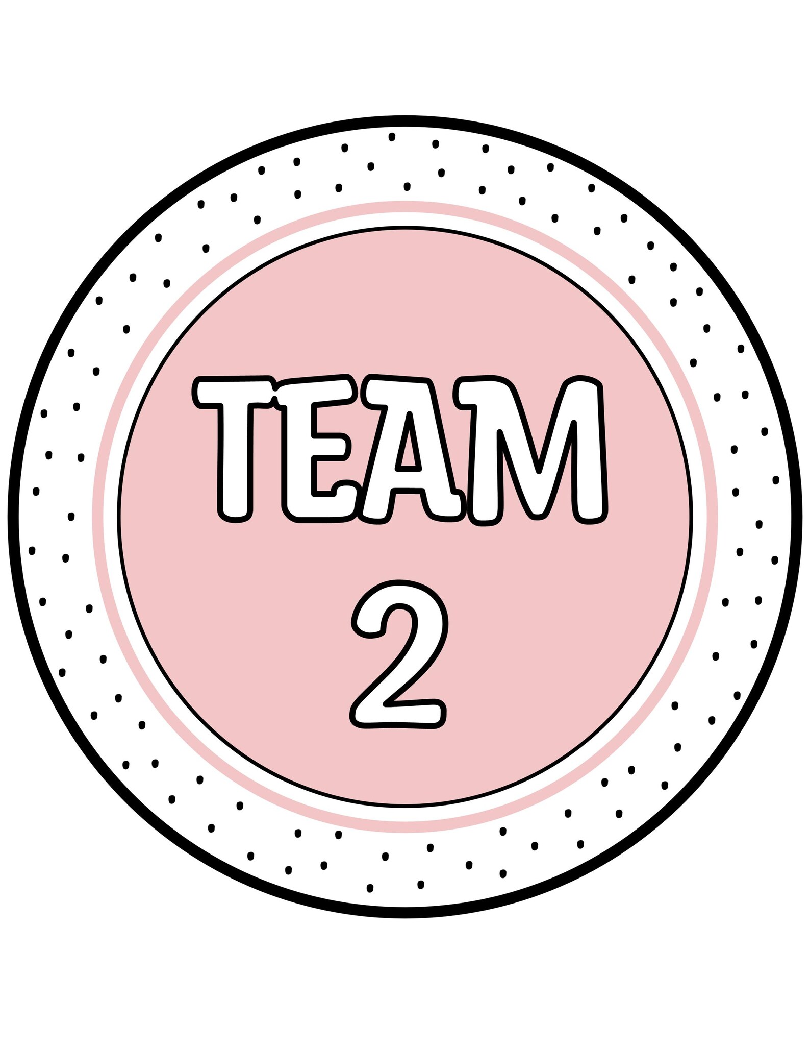 Back to School Printable Boho Spotty Table, Team and Group Numbers ...