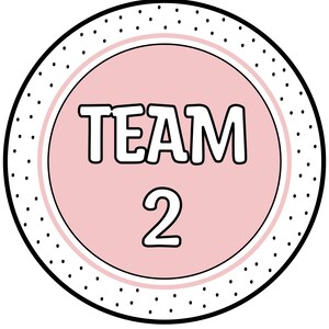 Back to School Printable Boho Spotty Table, Team and Group Numbers ...