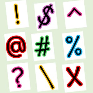 Printable Bright Alphabet Letters Bundle Pack, Colorful Decorative ...