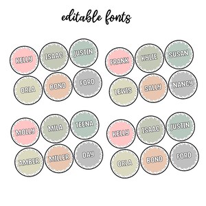 Back to School Printable Boho Neutral Spotty Student Name Labels, Cubby ...