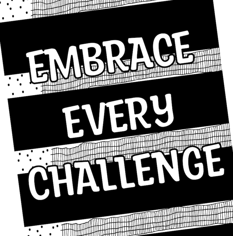 Black and White Abstract Classroom Decor Bundle Pack, Back to School ...