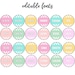 Boho Checkered Classic Student Name Labels,bright Colors Classroom ...