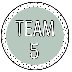 Editable Boho Neutral Spotty Table, Team and Group Labels, Table ...