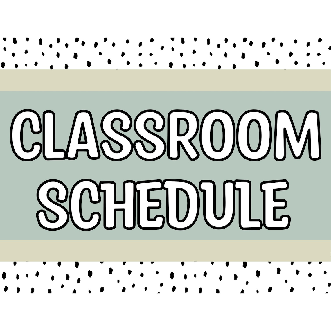 Printable Boho Neutral Classroom Schedule, Editable Classroom Schedule ...