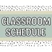 Printable Boho Neutral Classroom Schedule, Editable Classroom Schedule ...