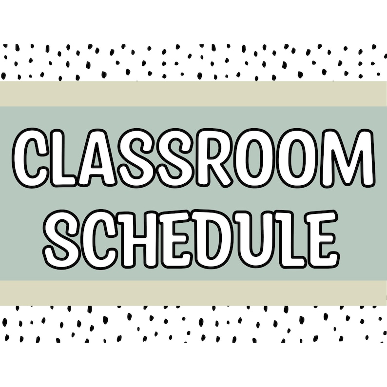 Printable Boho Neutral Classroom Schedule, Editable Classroom Schedule ...