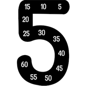 Printable Black and White Skip Counting Wall Display, Back to School ...
