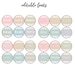 Back to School Round Boho Neutral Checkered Classic Student Name Labels ...