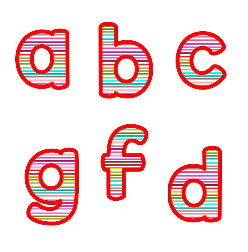 Printable Bright Bulletin Board Letters, Editable Alphabet Letters ...
