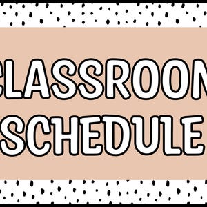 Printable Boho Neutral Classroom Schedule, Editable Classroom Schedule ...