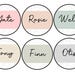 Printable Boho Neutral Minimalist Dotty Student Name Labels, Calm ...