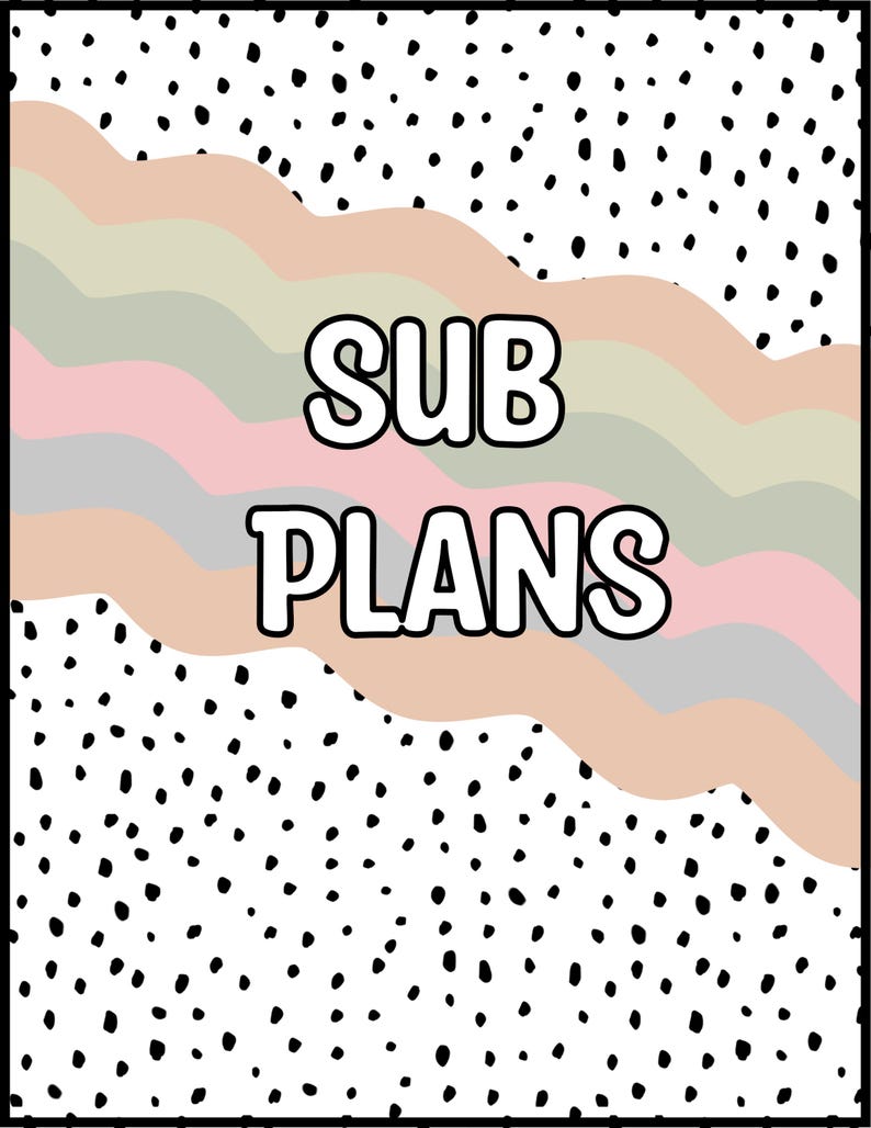 Printable Boho Neutral Spotty Binder Covers and Spines, Editable Binder ...