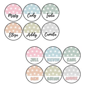 Winter Student Name Tags, Snowflakes Name Labels, Snow Name Plates ...