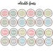 Printable Boho Dotty Student Name Labels, Calm Colors Classroom Labels ...