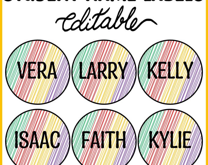 Classroom Labels, Black and White Classroom Labels for Kids, Student ...