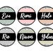 Printable Boho Student Name Labels, Editable Cubby Labels, Circle ...