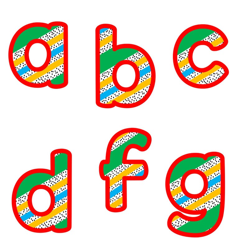 Printable Bright Bulletin Board Letters, Editable Large Alphabet ...