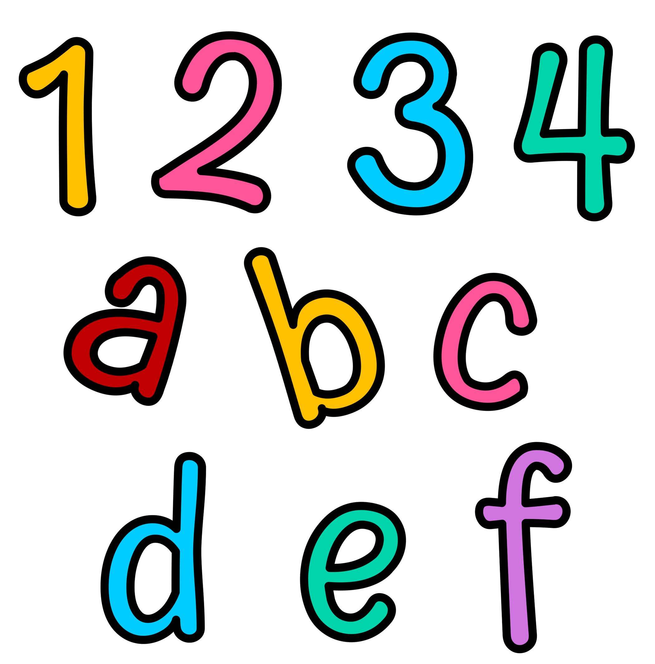 Printable Bright Colors Bulletin Board Letters, Large Alphabet Letters ...