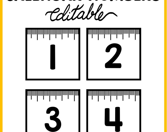 Printable Boho Neutral Number Labels, Number Tags, Cubbies Labels, Book ...