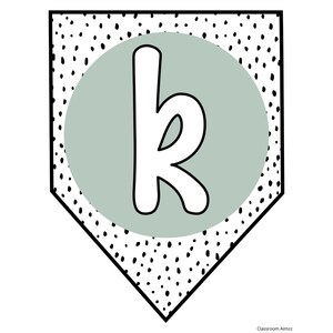 Printable Boho Neutral Spotty Bunting Banners, Editable Back to School ...