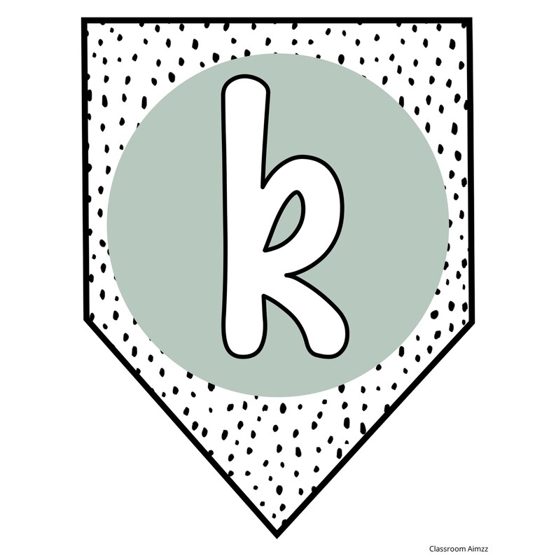 Printable Boho Neutral Spotty Bunting Banners, Editable Back to School ...