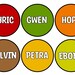 Printable Bright Fall Student Name Labels, Round Autumn Classroom ...