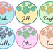 Printable Flowers Classroom Labels,round Floral Classroom Labels ...
