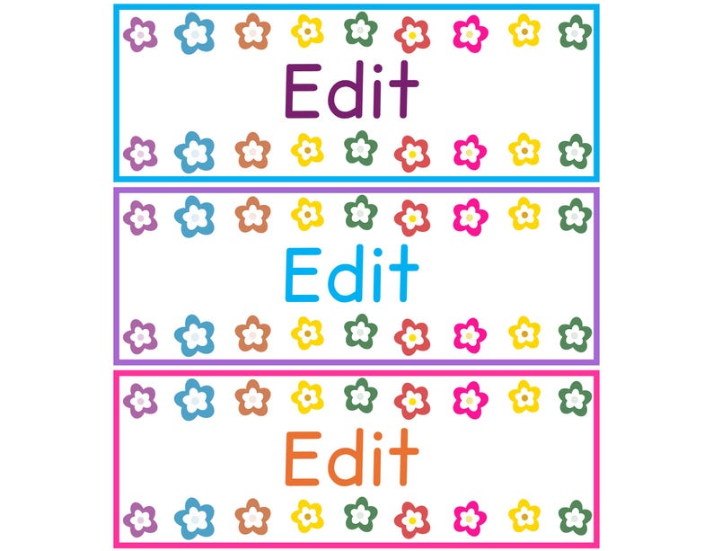 Printable Classroom Labels Bundle Pack, Name Labels, Back to School ...