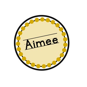 Printable Bright Round Student Name Labels, Circle Name Badges, Name ...
