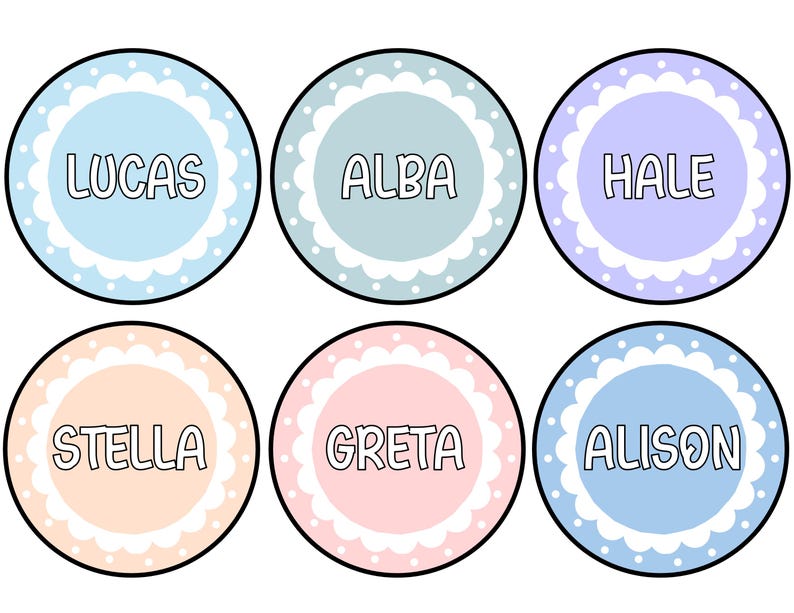 Winter Student Name Tags, Printable Snowflakes Name Labels, Cubby ...