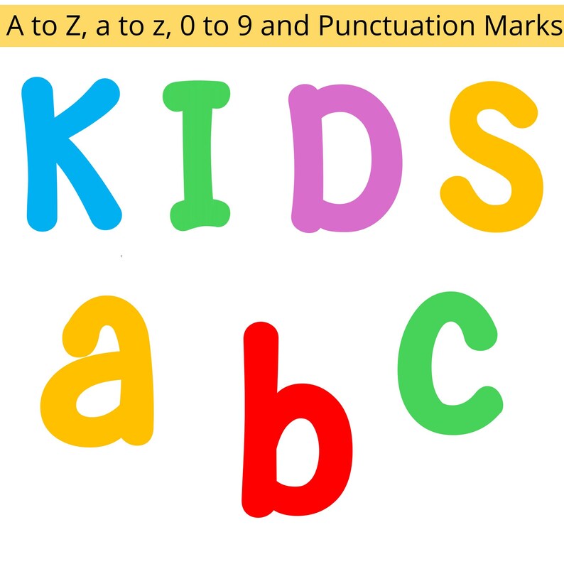 Back to School Printable Colorful Bulletin Board Letters, Editable ...