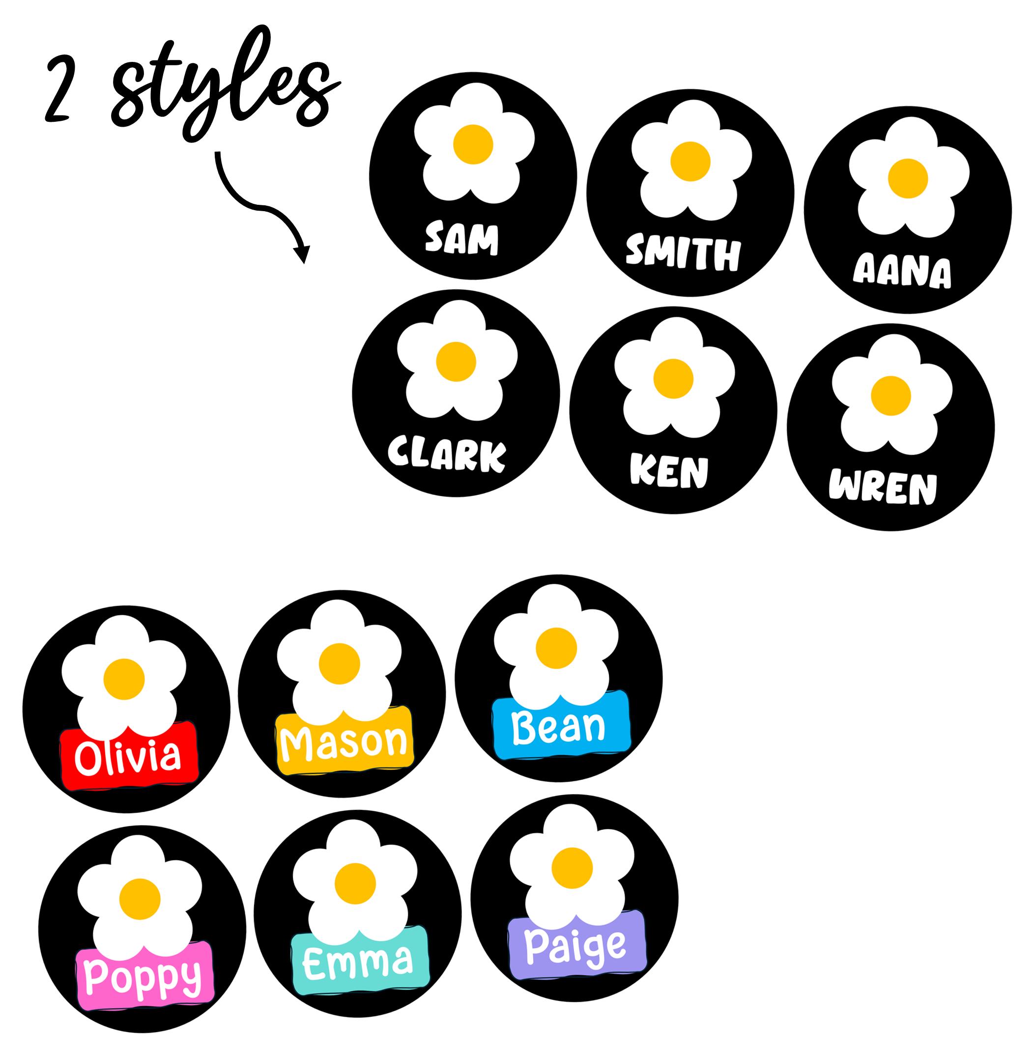 Printable Black and Bright Alphabet Flashcards, Editable Word Wall ...