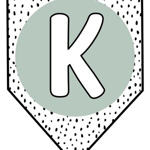 Printable Boho Neutral Spotty Bunting Banners, Editable Back to School ...