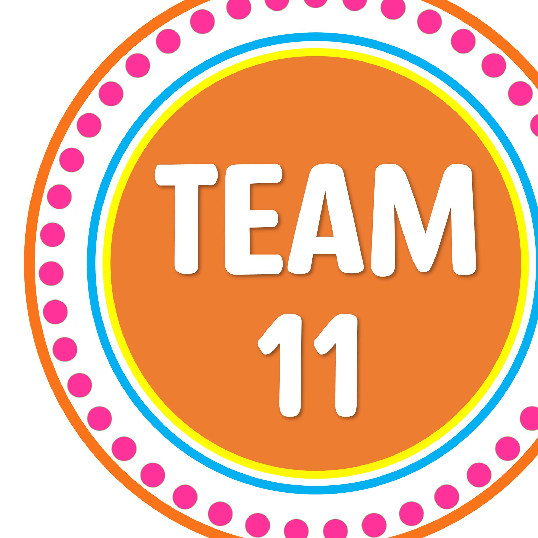 Printable Back to School Bright Table, Team and Group Numbers ...