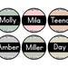 Printable Boho Student Name Labels, Editable Cubby Labels, Circle ...