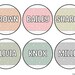Printable Boho Neutral Dotty Student Name Labels, Editable Round Name ...