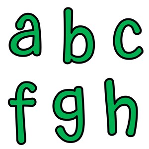 Printable Bright Alphabet Letters Bundle Pack, Colorful Decorative ...