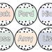 Printable Spotty Student Name Tags Printable, Editable Circular Name ...
