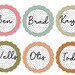 Printable Boho Neutral Spotty Student Name Labels, Cubby Labels, Circle ...