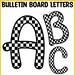 Classic Black and White Checkered Bulletin Board Letters Wall Display ...
