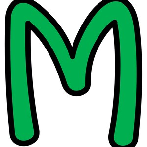 Printable Bright Alphabet Letters Bundle Pack, Colorful Decorative ...