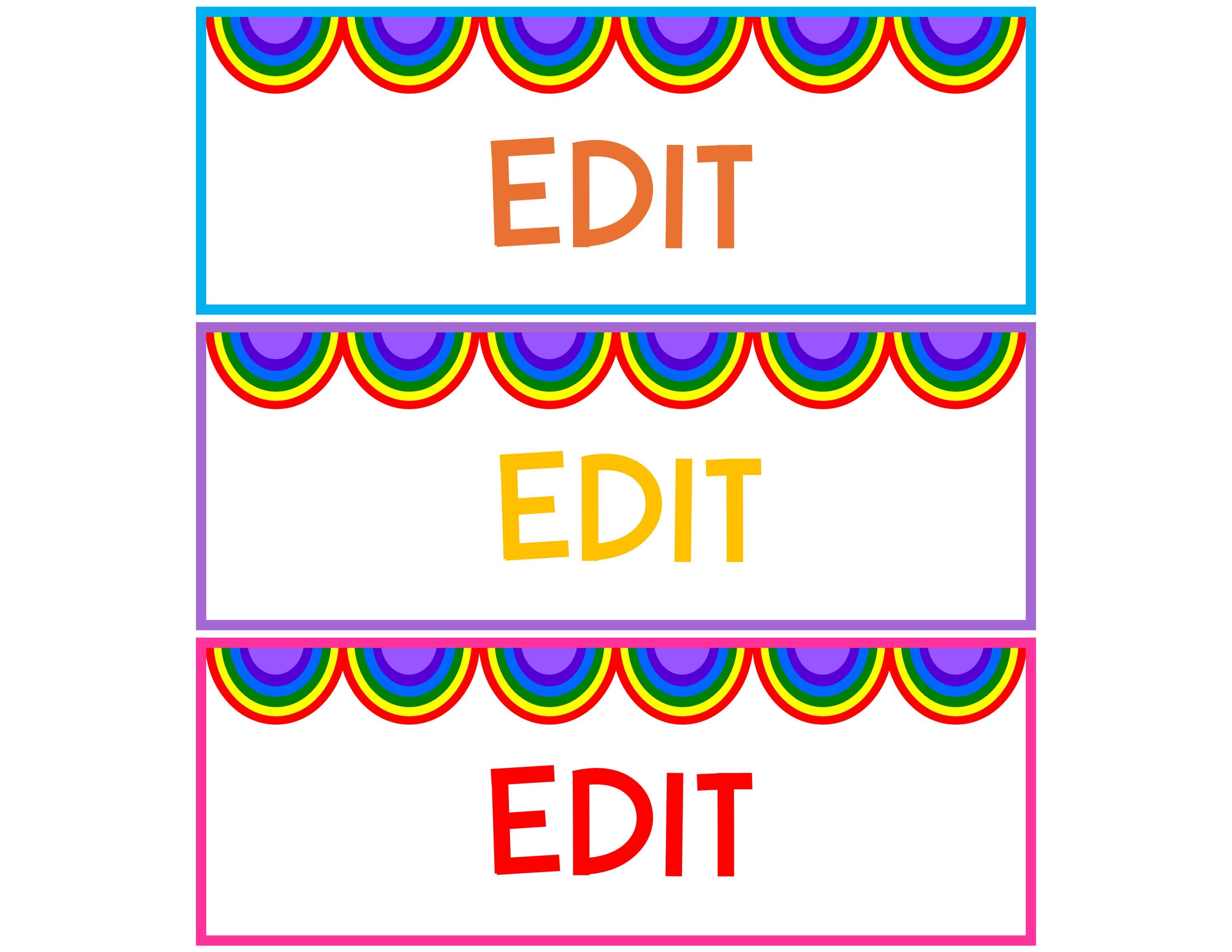 Printable Classroom Labels Bundle Pack, Name Labels, Back to School ...