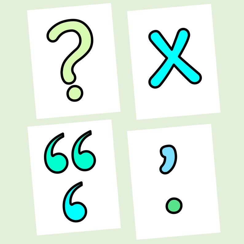 Printable Blue and Green Bulletin Board Letters, Editable Bright ...