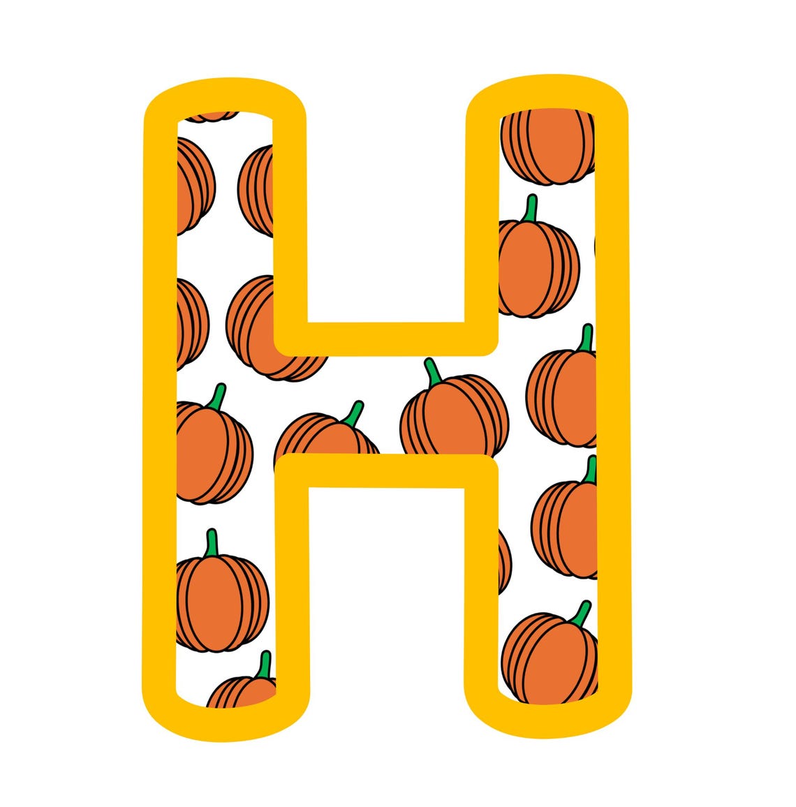 Pumpkin Bulletin Board Letters, Autumn Large Alphabet Letters, Alphabet ...