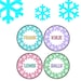 Winter Student Name Tags, Printable Snowflakes Name Labels, Cubby ...