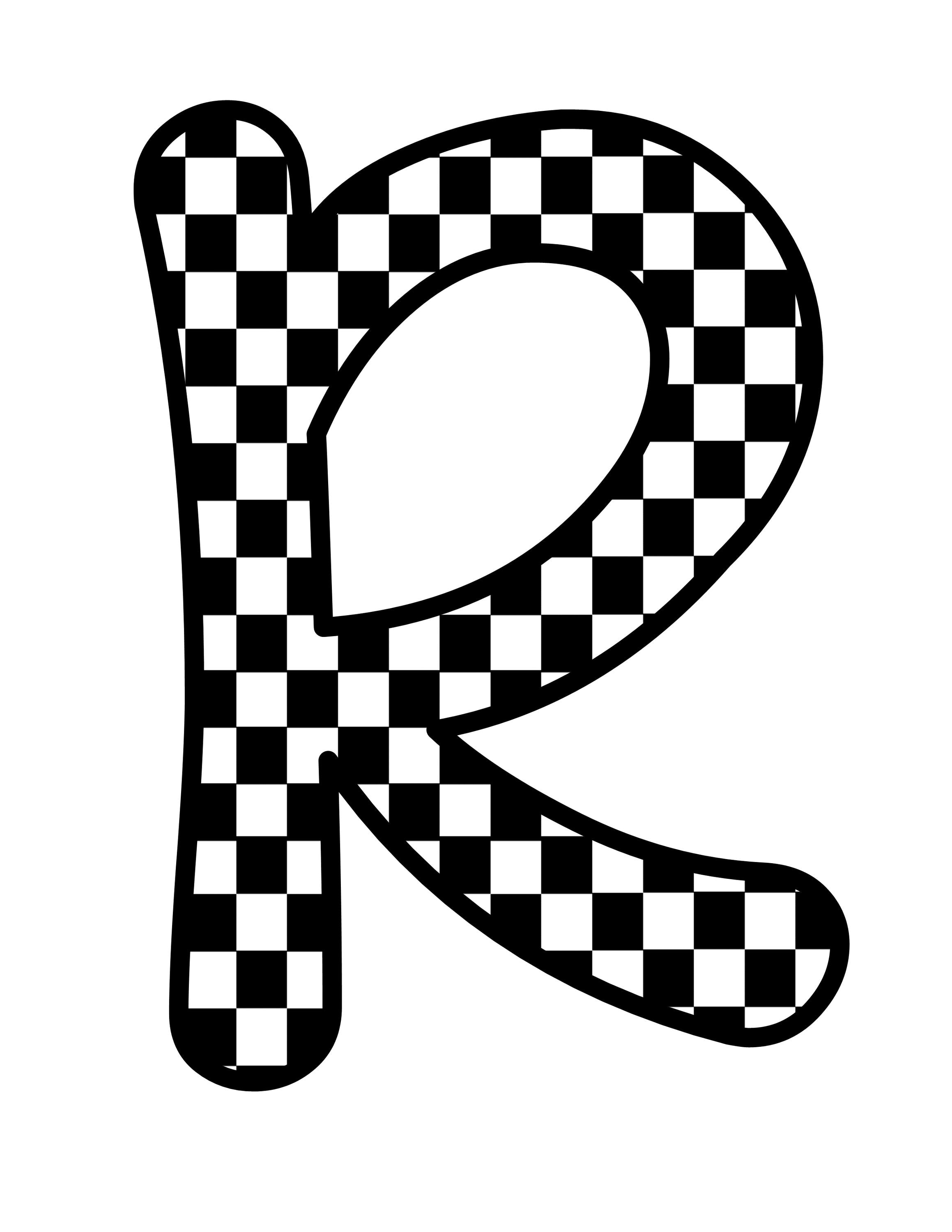 Classic Black and White Checkered Bulletin Board Letters Wall Display ...